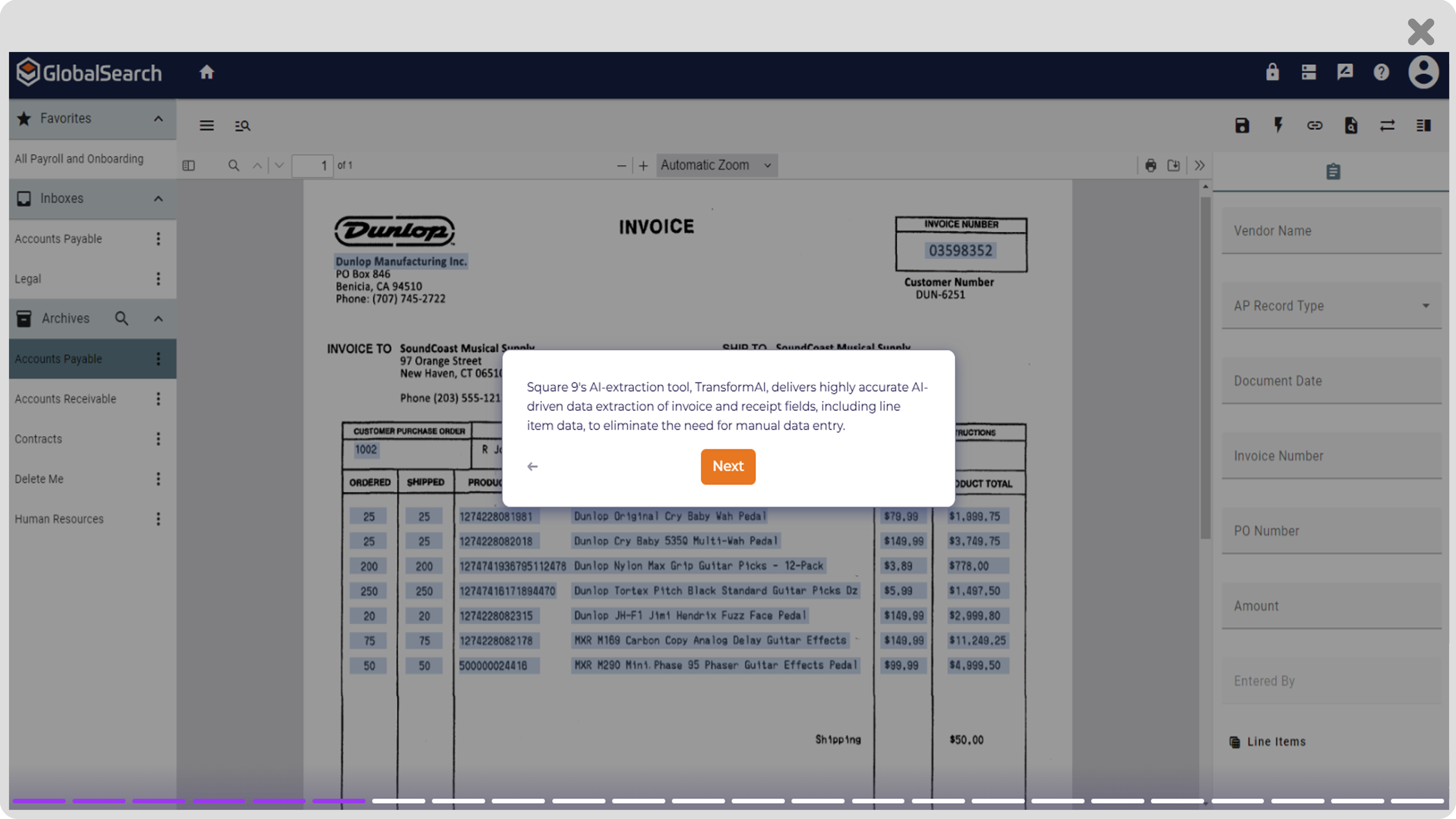 Square 9 Product Library
